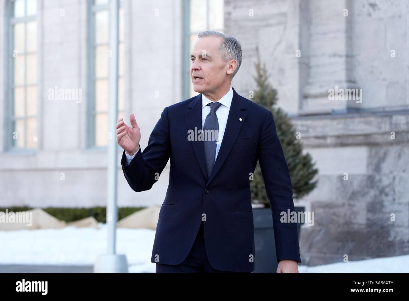 Ottawa, Canada. 14th Mar, 2025. Prime minister-designate Mark Carney ...