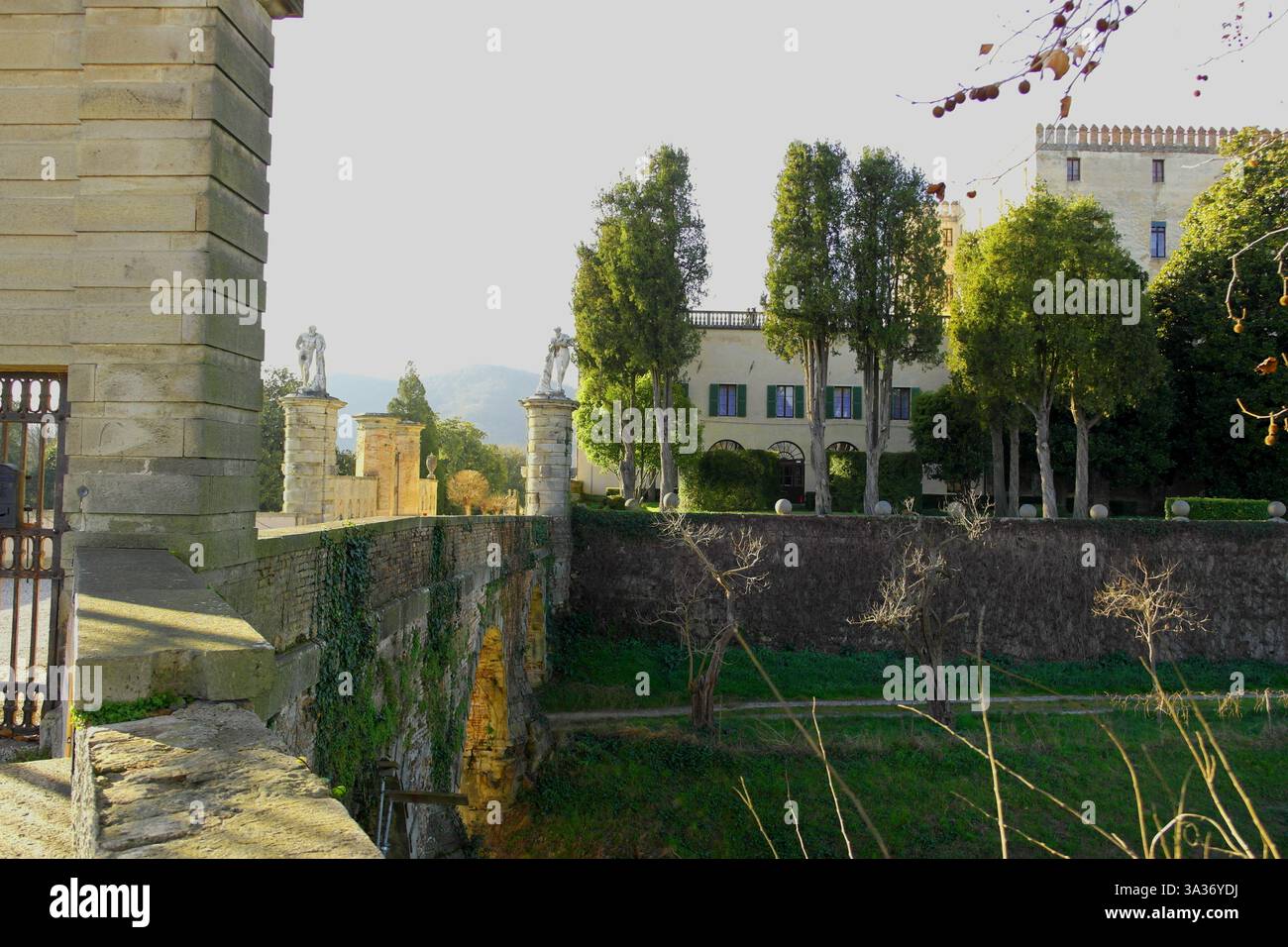 View of the Catajo Castle in Battaglia Terme, Padua, Italy Stock Photo ...