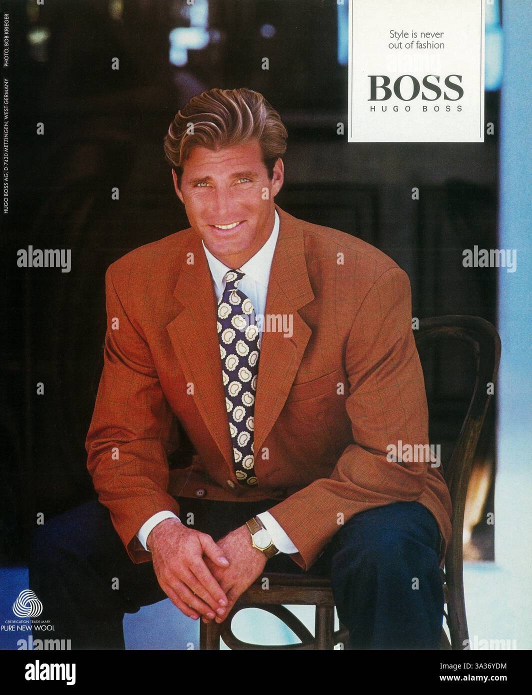 Hugo boss vintage clothes advert hi-res stock photography and images ...