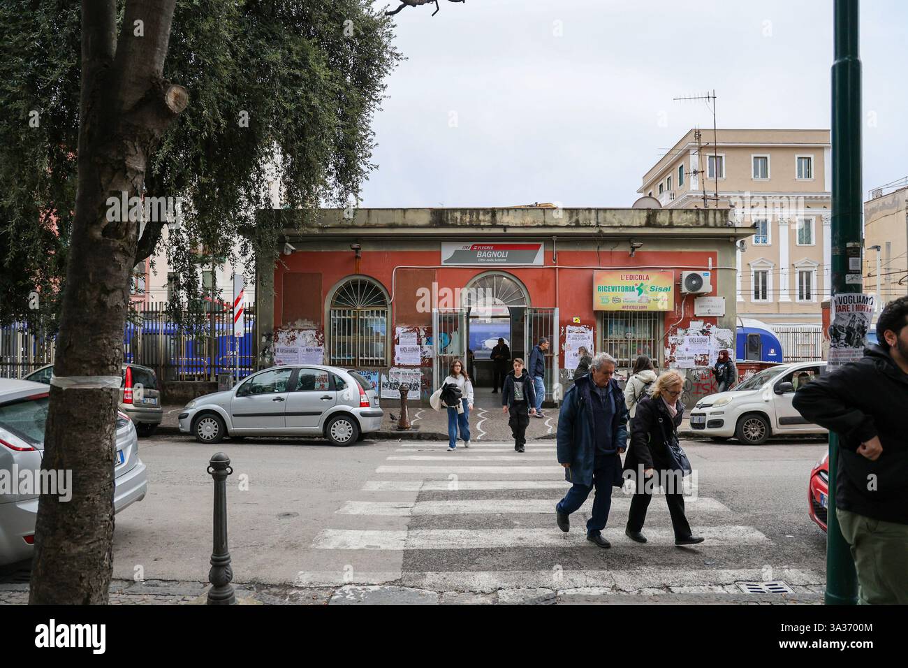Napoli, Campania, Italia. 14th Mar, 2025. Naples 03/14/2025 damage ...
