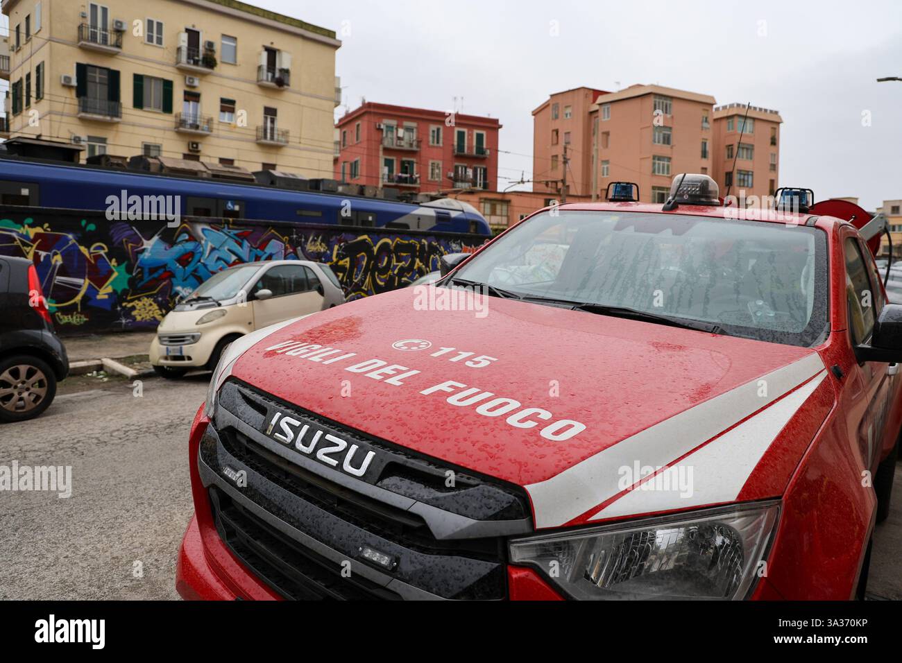 Napoli, Campania, Italia. 14th Mar, 2025. Naples 03/14/2025 damage ...