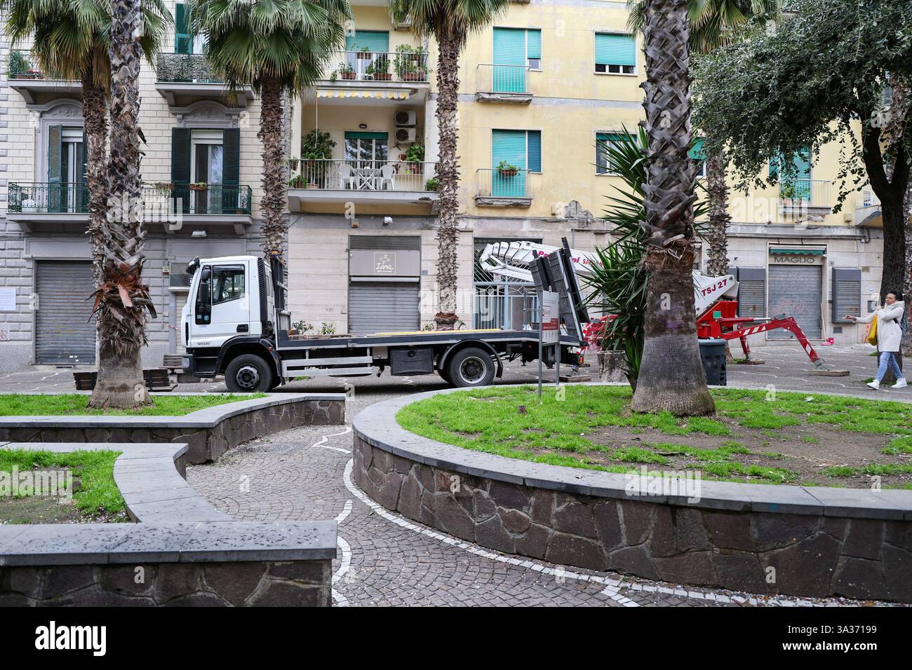 Napoli, Campania, Italia. 14th Mar, 2025. Naples 03/14/2025 damage ...