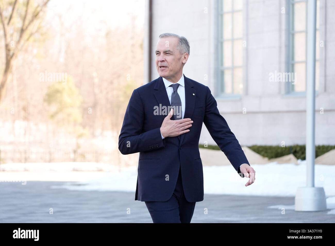 Ottawa, Canada. 14th Mar, 2025. Prime minister-designate Mark Carney ...
