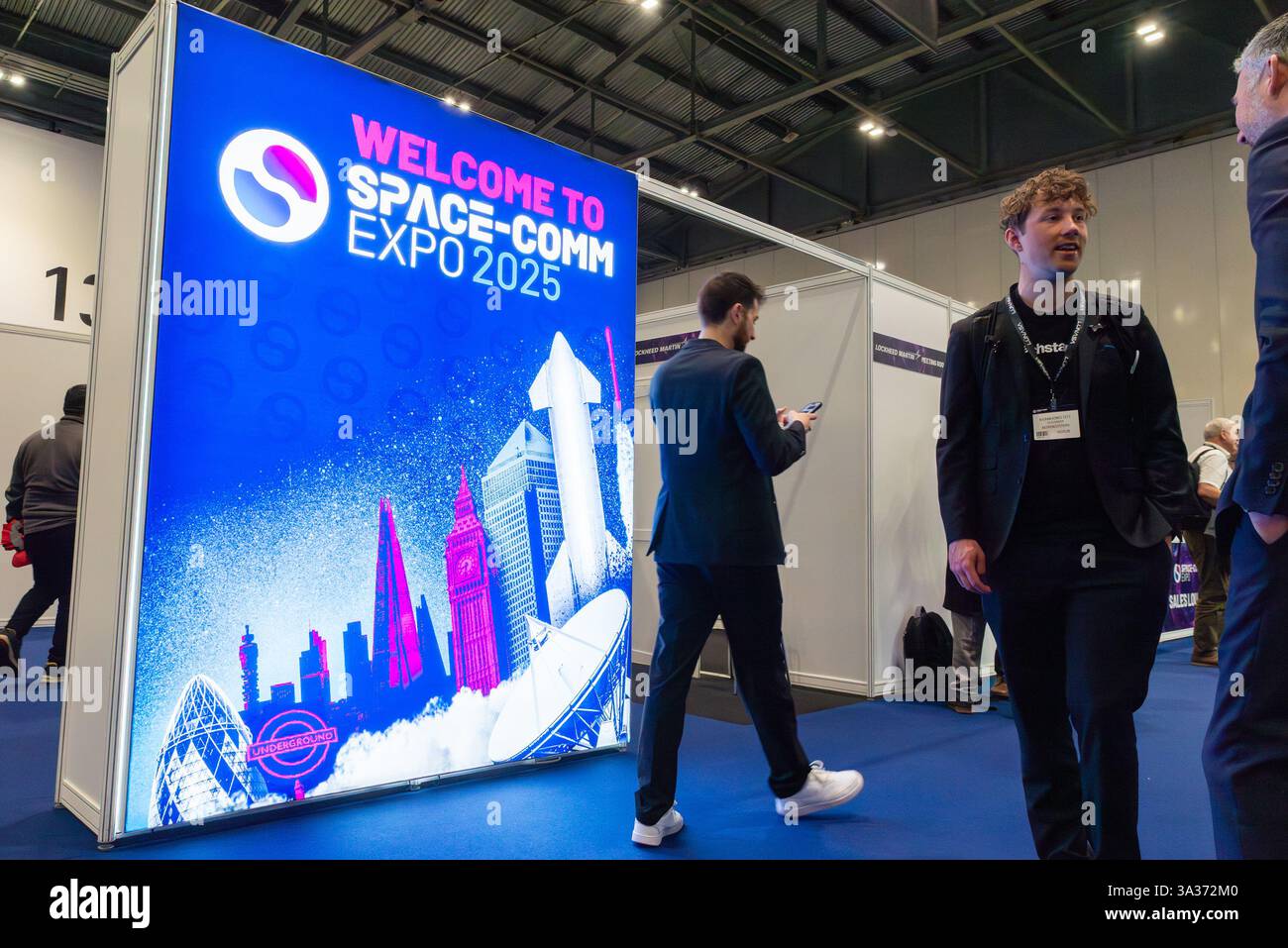 Space-Comm Expo 2025 event in ExCeL London, UK Stock Photo - Alamy