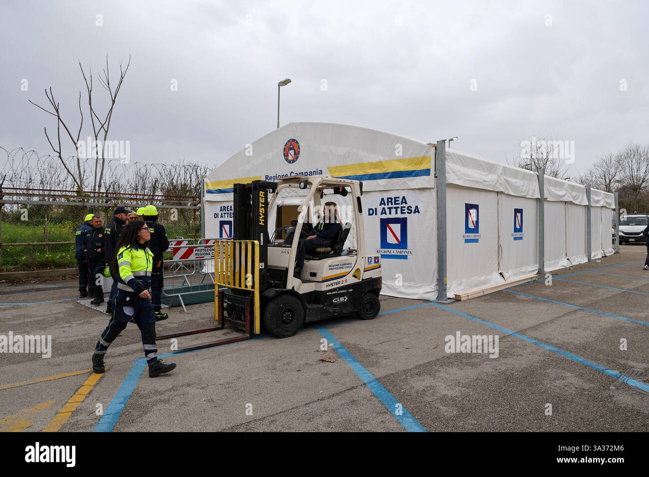 March 14, 2025, Napoli, Campania, Italia: Naples 03/14/2025 damage ...