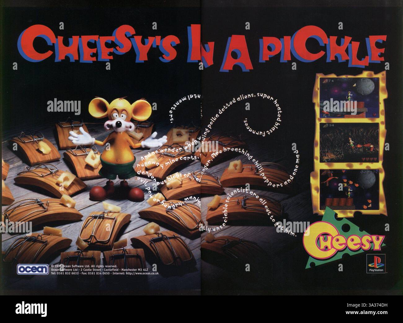 1996 ad for Cheesy is a platform game by British studio CTA ...