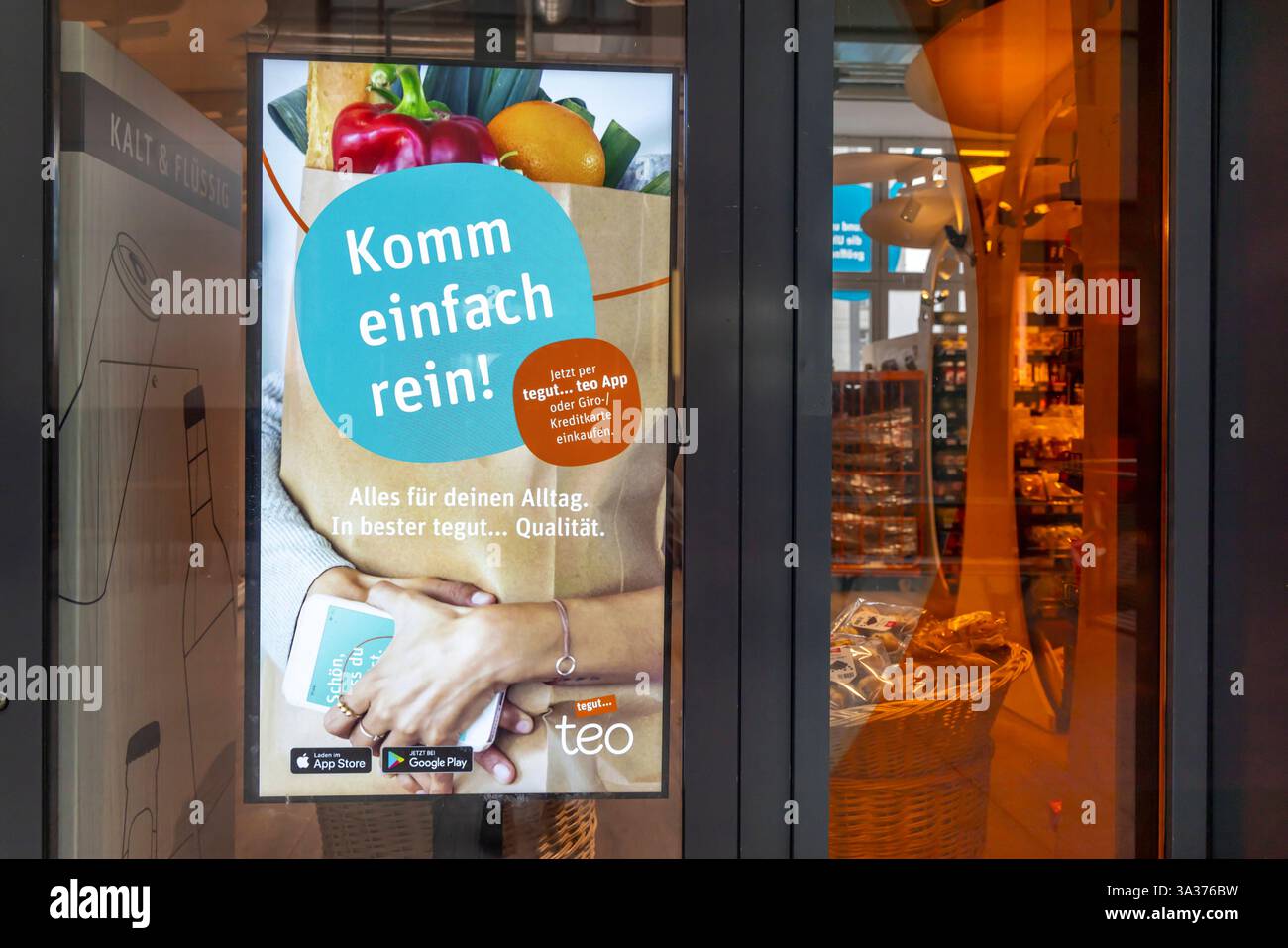 tegut teo, einkaufen rund um die Uhr. Ladengeschäft im Hauptbahnhof ...