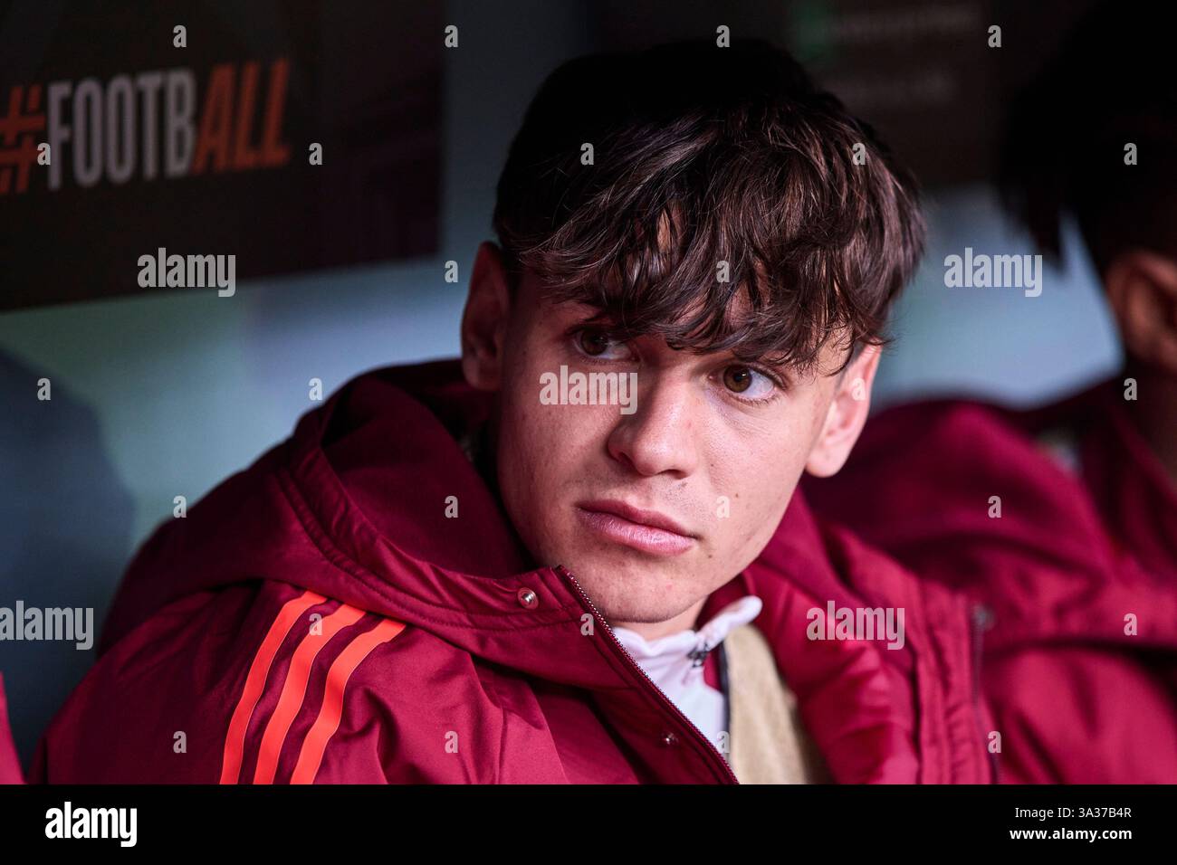 Nicolo Pisilli of AS Roma looks on during the UEFA Europa League 2024/ ...