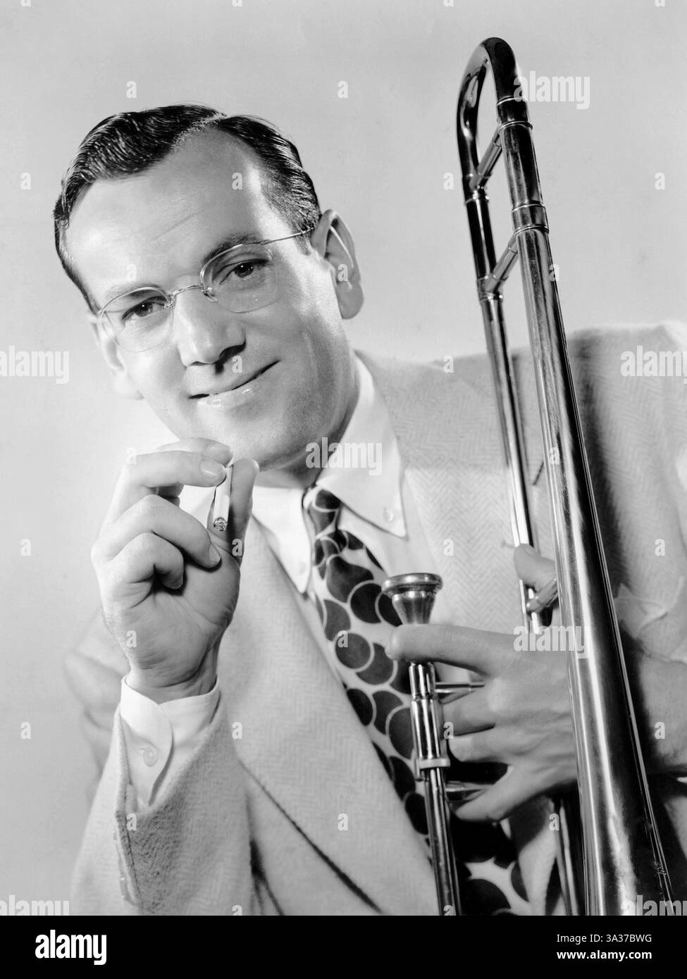 March 20, 2006 - Glenn Miller, Portrait with Cigarette and Trombone ...
