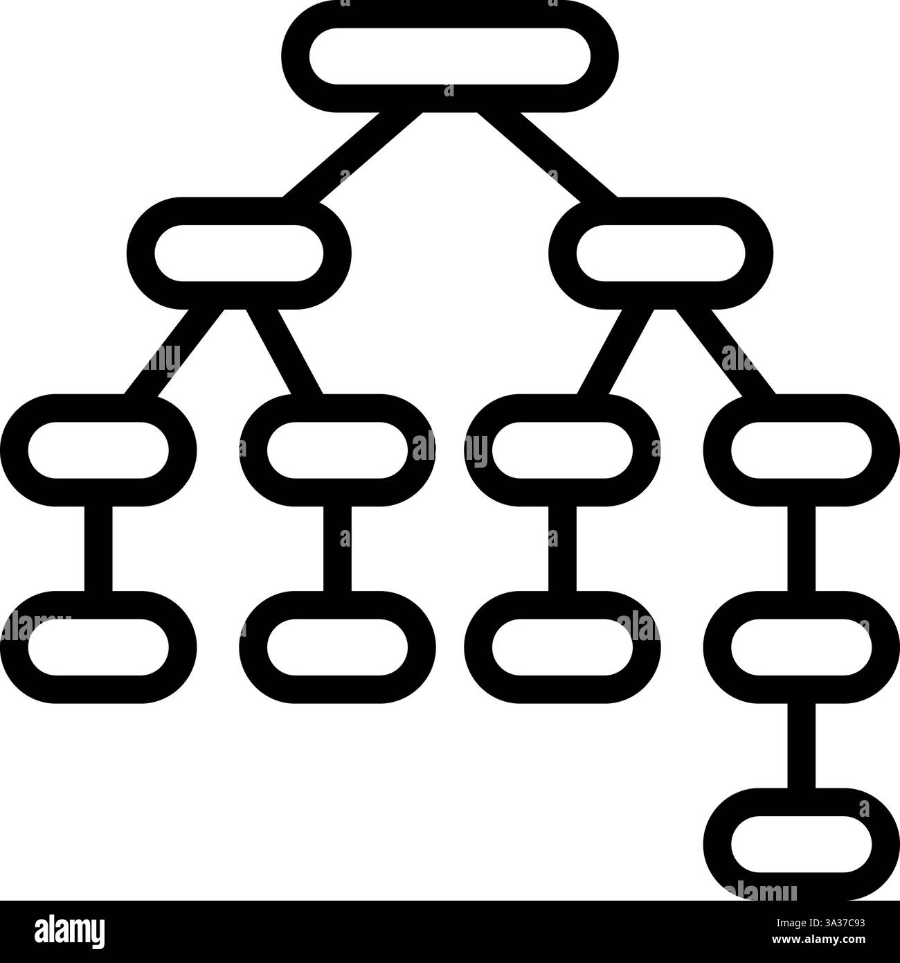 Syntax Tree Nlp Line Icon Vector Illustration Stock Vector Image And Art