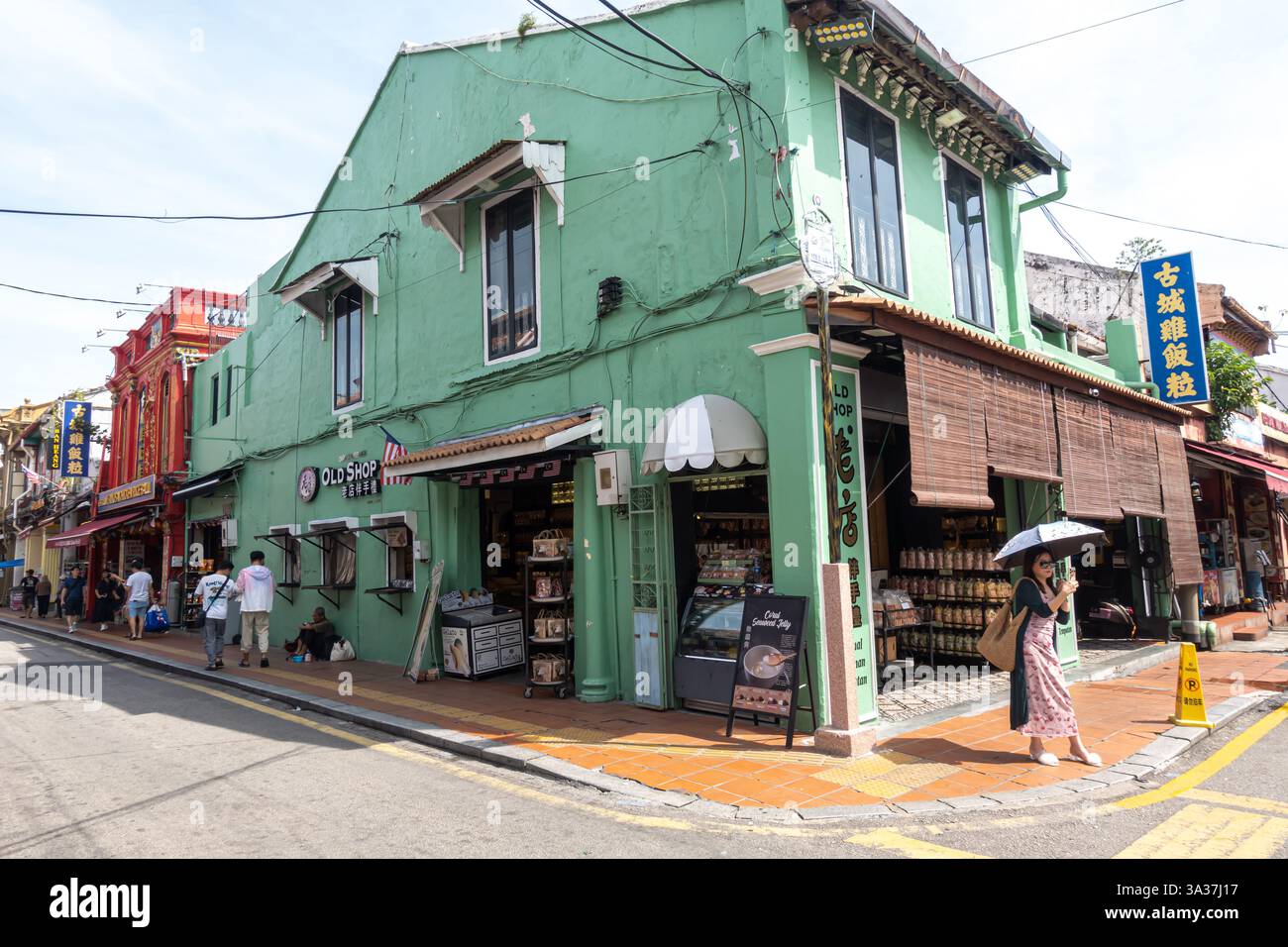 The exterior of Old Shop Sdn. Bhd., or Old Shop, located in Malacca ...