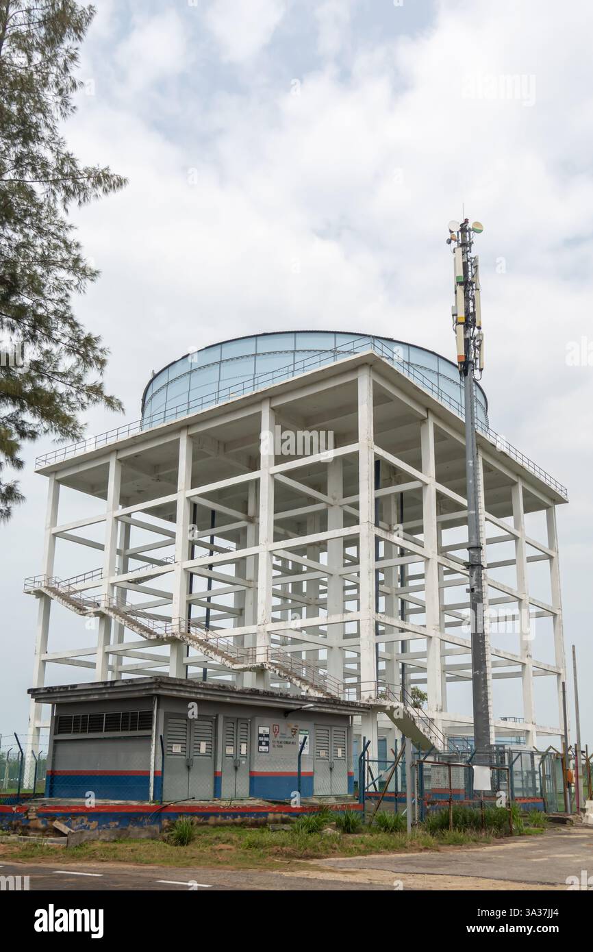 an elevated service reservoir (ESR), also known as a water tower or ...