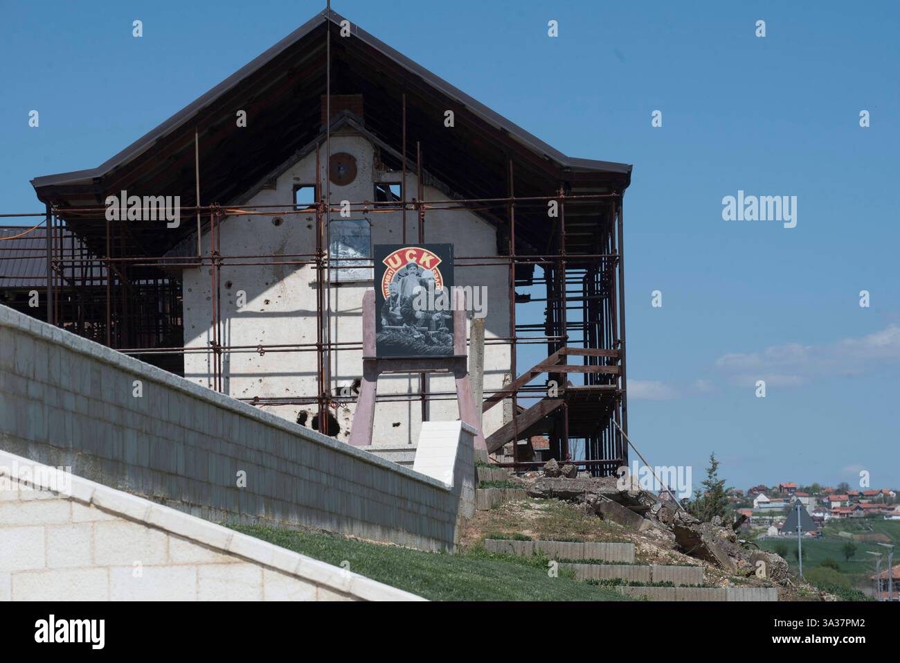 kosovo uck armee in Prekaz Kosovo The Prekaz massacre in kosovo Stock ...