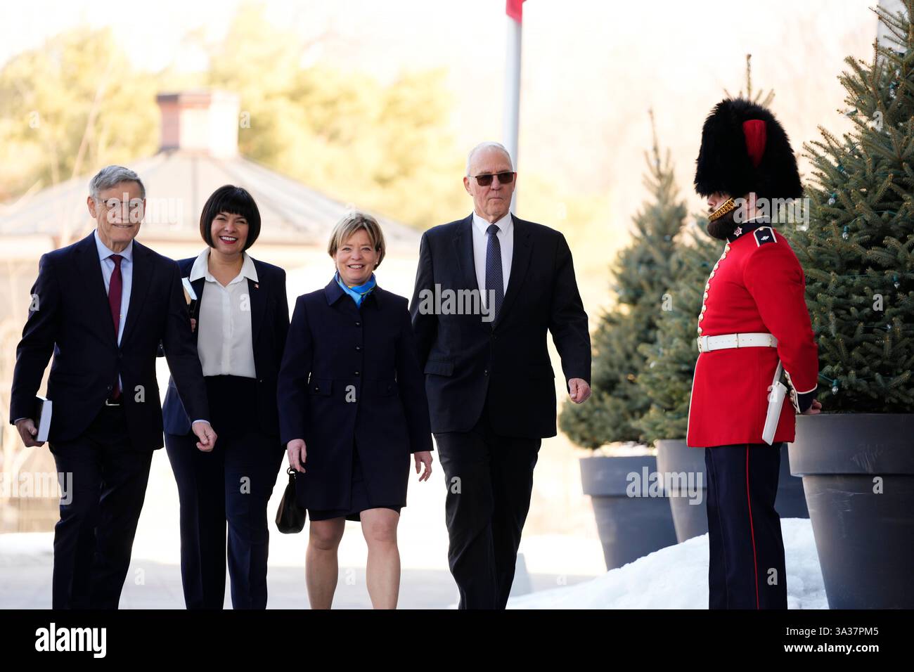 Ottawa, Canada. 14th Mar, 2025. Terry Duguid, left to right, Ginette ...