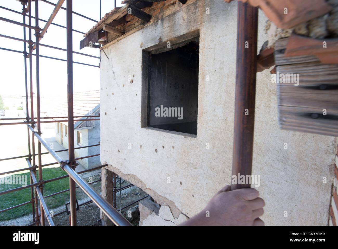 kosovo uck armee in Prekaz Kosovo The Prekaz massacre in kosovo Stock ...