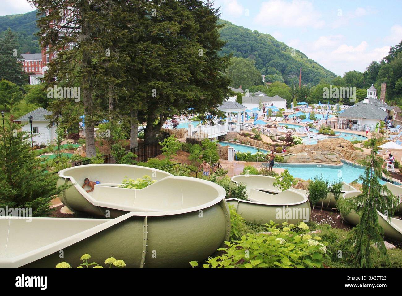 June 26, 2014 - Hot Springs, VA, USA - The pool complex at The ...