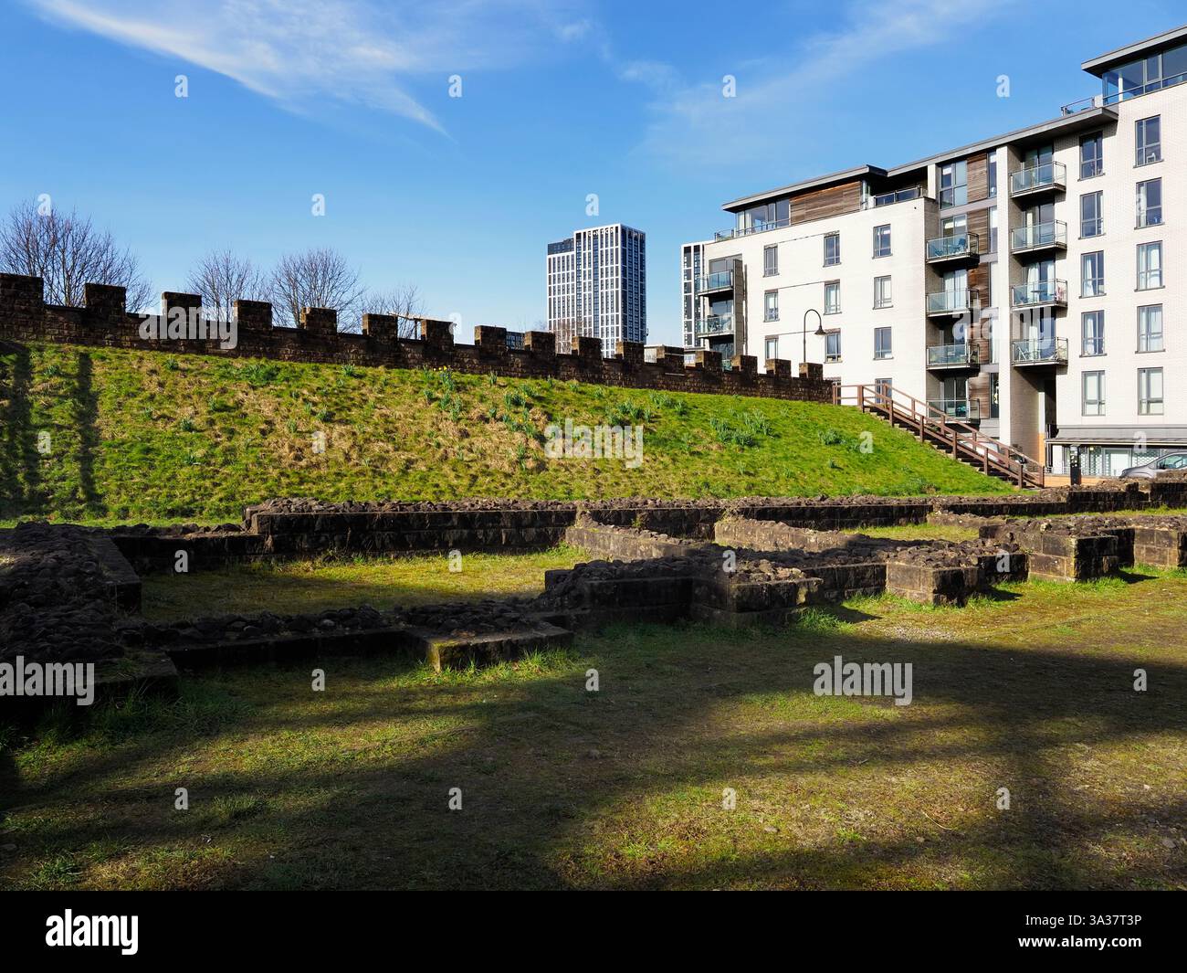 Roman Granary Ruins Castlefield Manchester Greater Manchester England ...