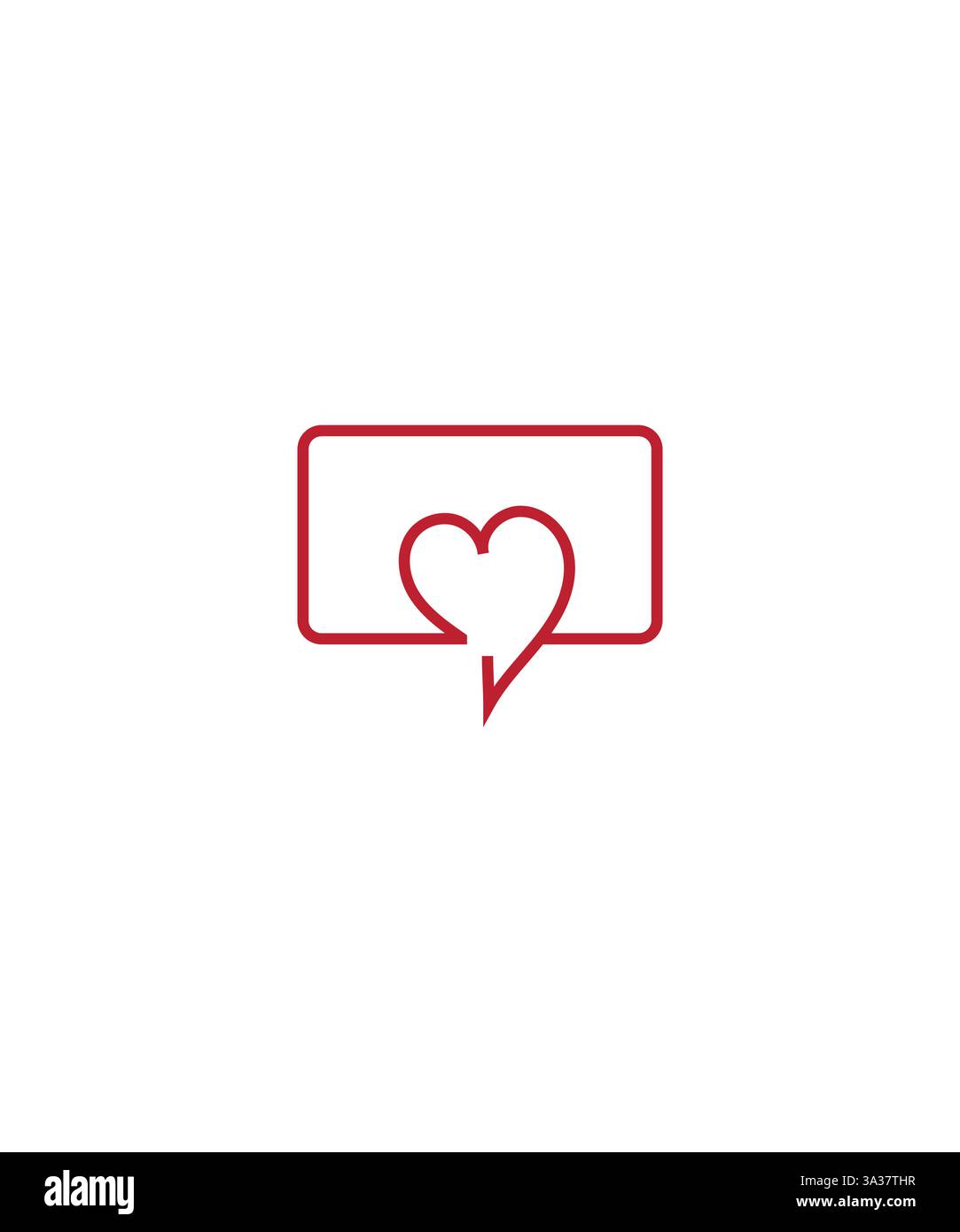 Love chat logo vector, heart chat logo design, vector illustration ...