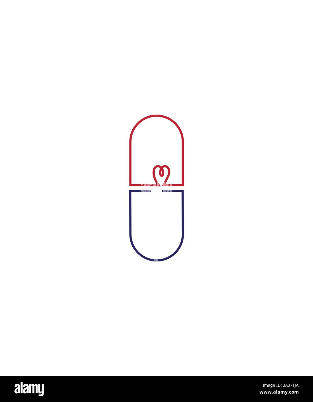 love capsule logo, heart capsule logo design, capsule medical logo ...