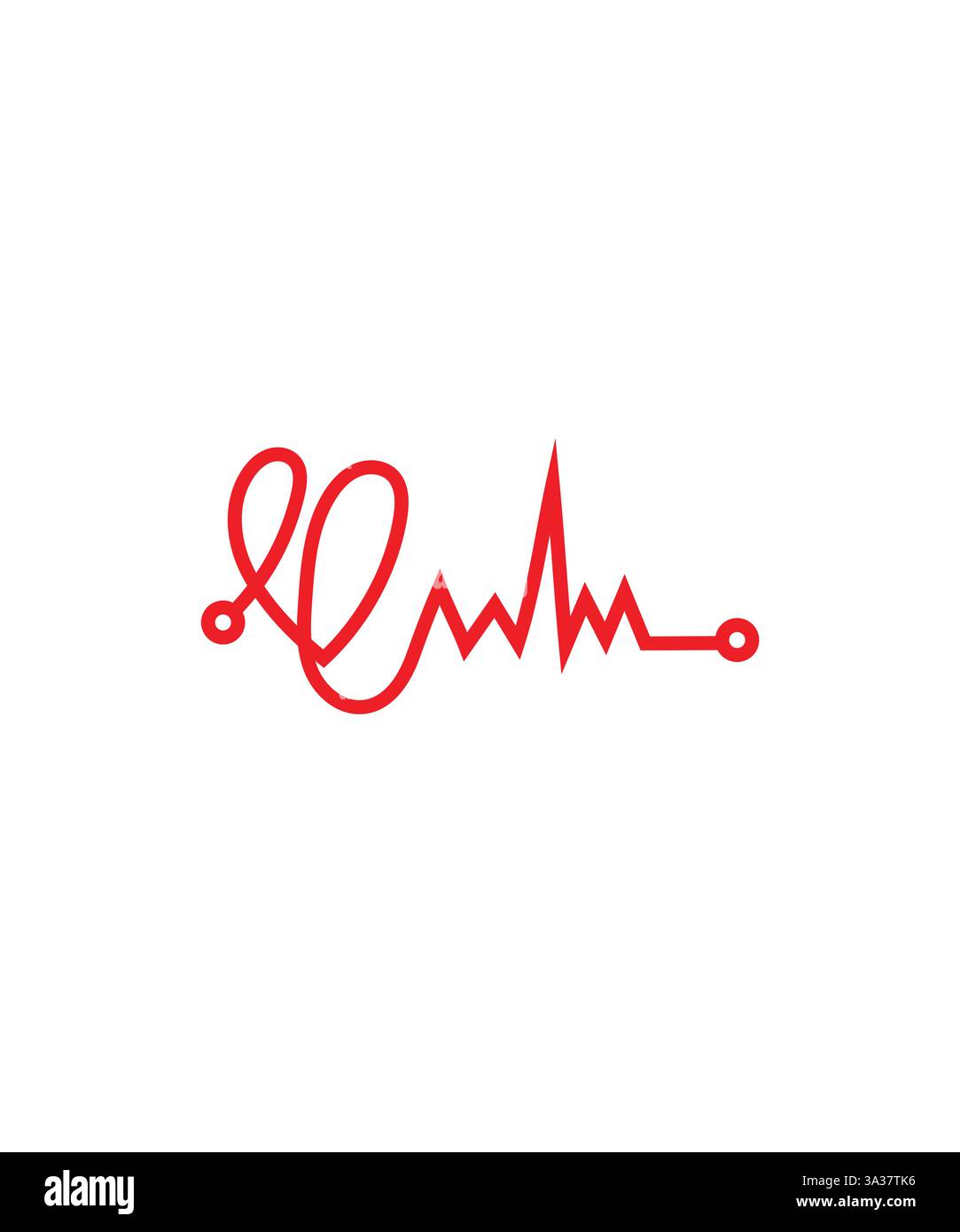 Love heart shape Medical logo with pulse, Love Medical logo, Doctor or ...