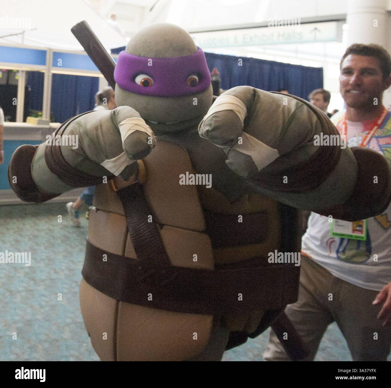 July 24, 2014 - San Diego, California, U.S - An actor dressed up as DONATELLO from Teenage ...