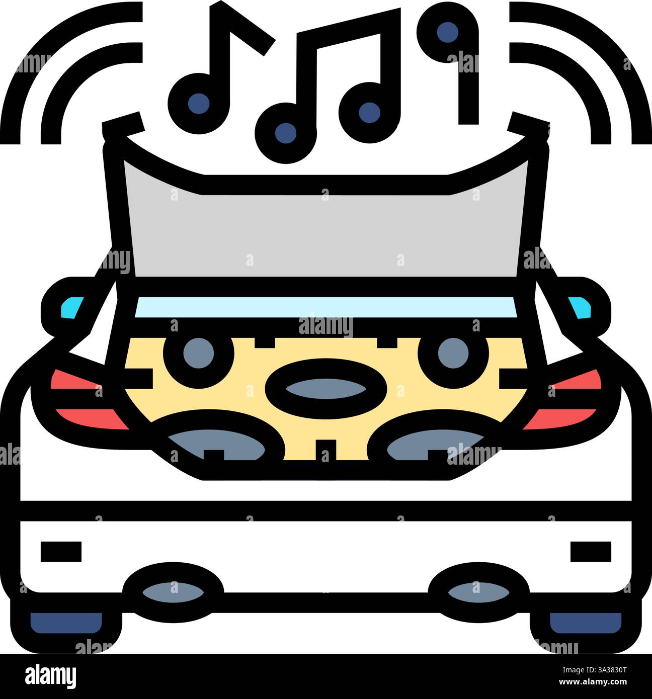 car entertainment system color icon vector illustration Stock Vector ...