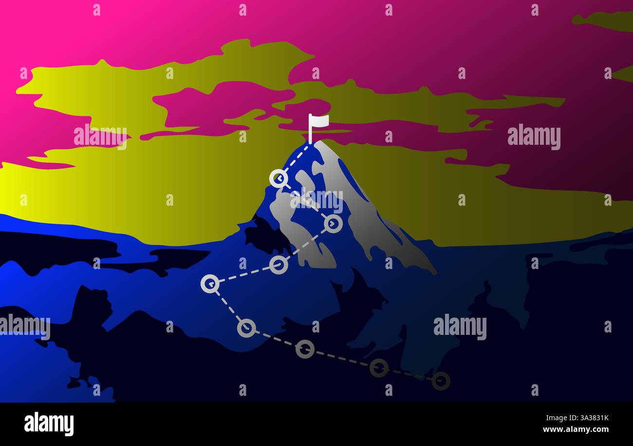 Mount Everest illustration, simple details, mountain trip, rock ...