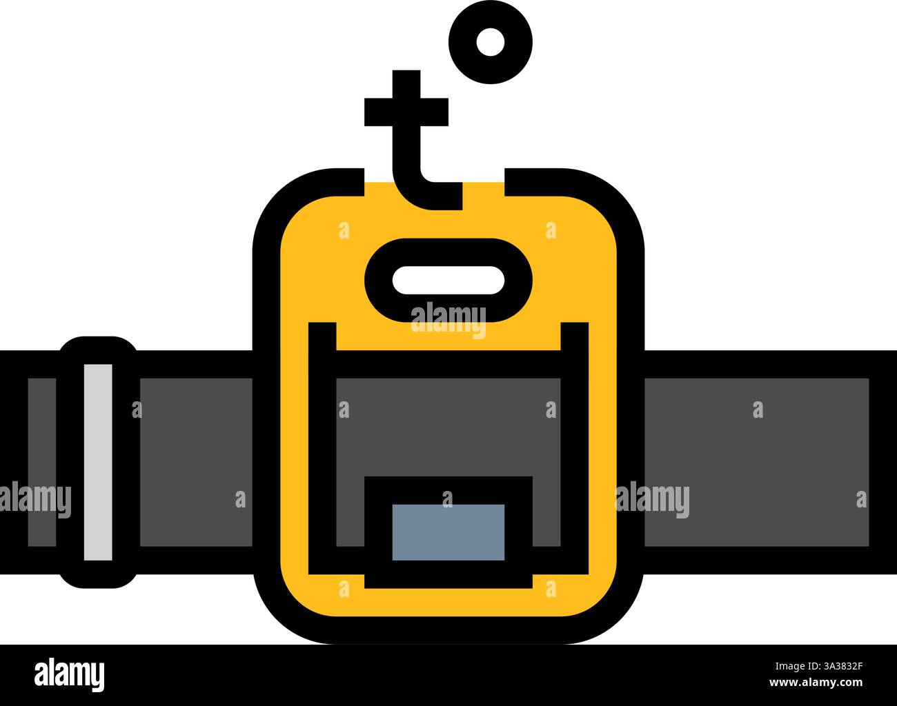 body temperature sensor fitness technology color icon vector ...