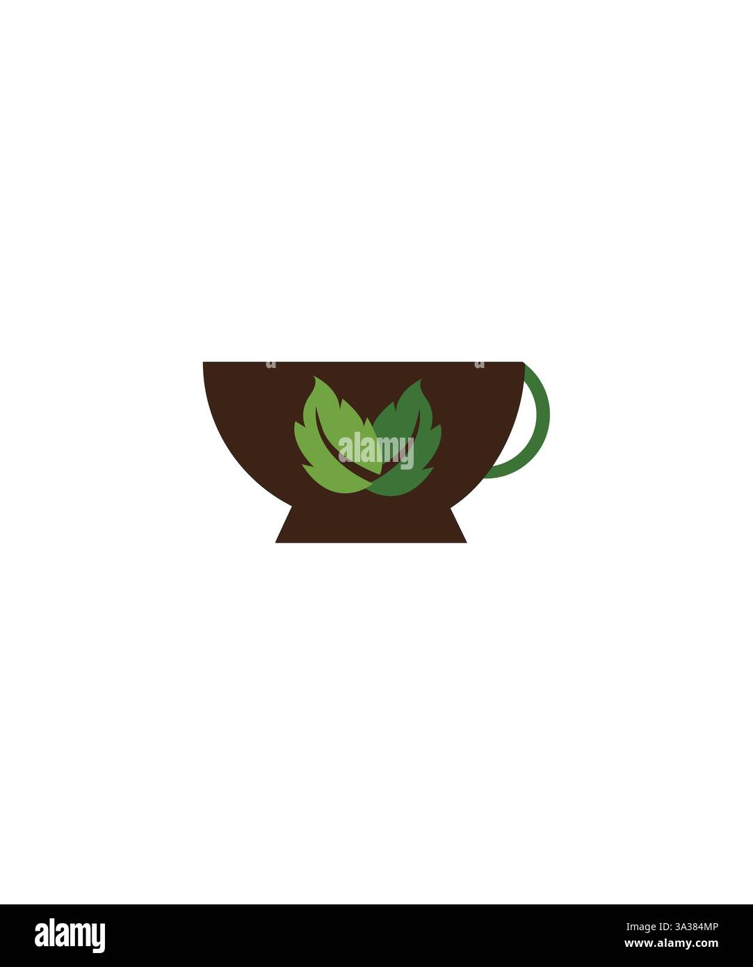 nature tea logo design, leaf tea cup logo, leaf green tea coffee herbal ...