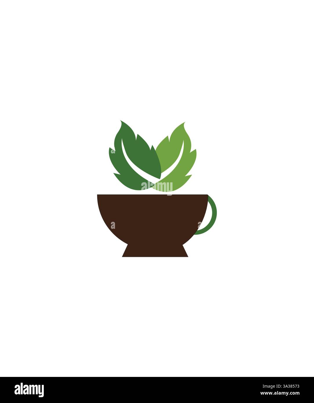 nature tea logo design, leaf tea cup logo, leaf green tea coffee herbal ...
