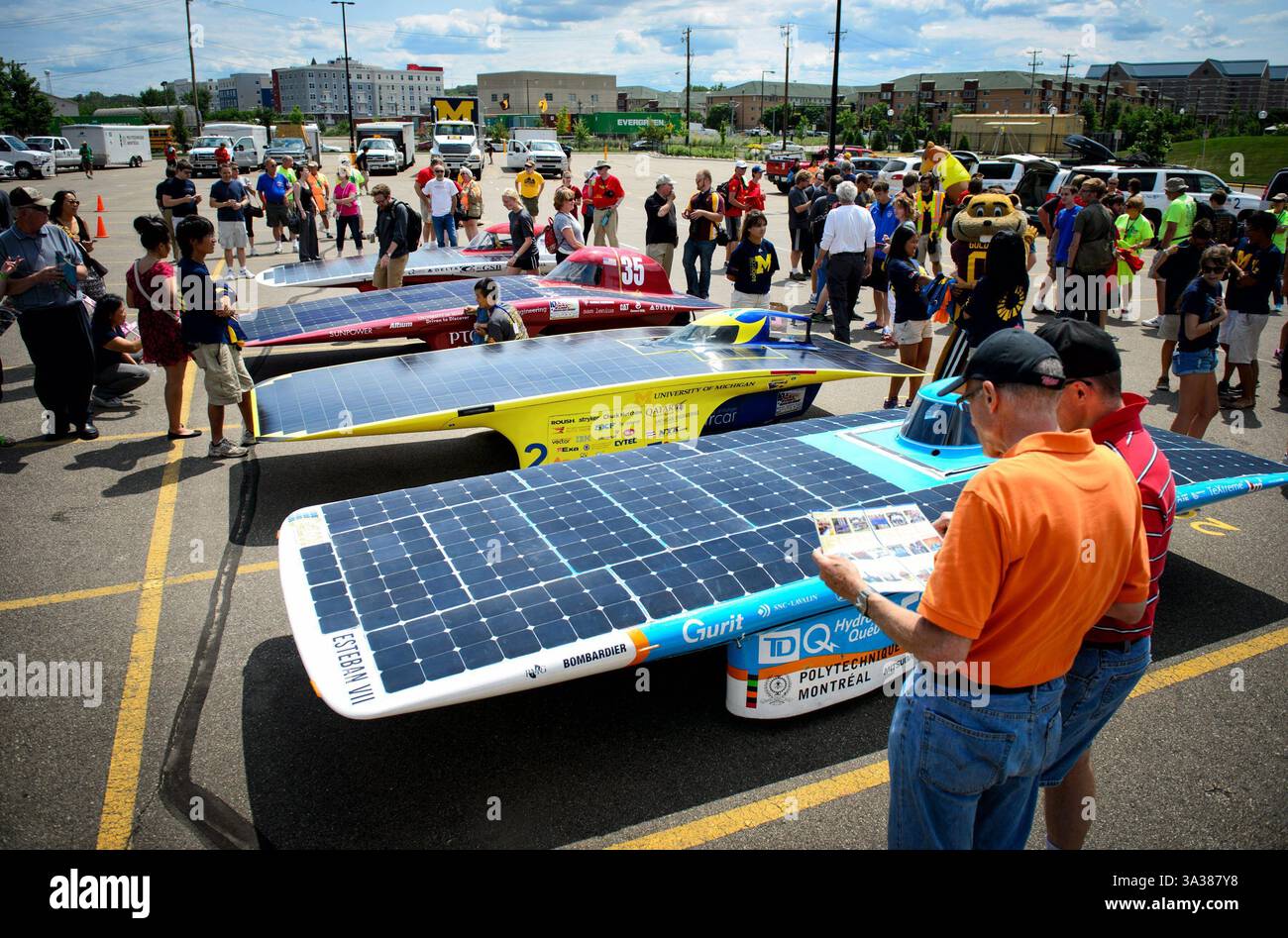 University michigan solar car taking hi-res stock photography and ...