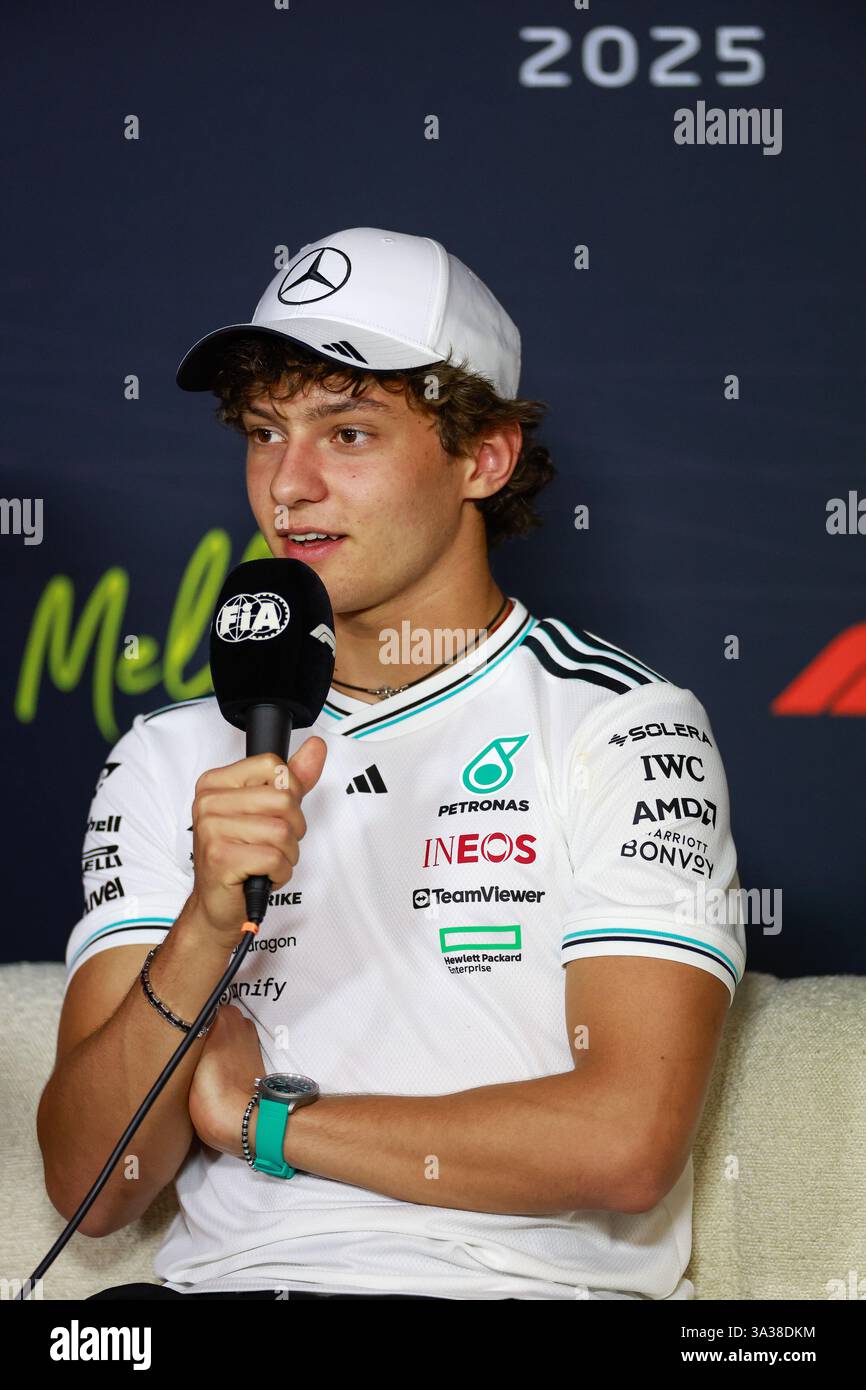 KIMI ANTONELLI Andrea (ita), Mercedes AMG F1 Team W16, portrait, press conference during the ...