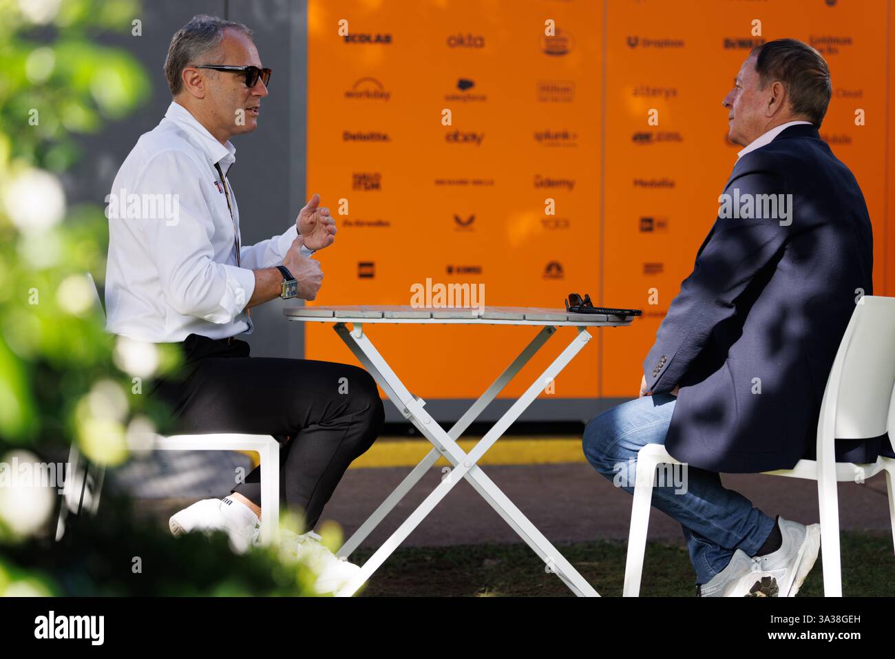 Melbourne, Australia. 14th Mar, 2025. Formula One Group CEO Stefano ...