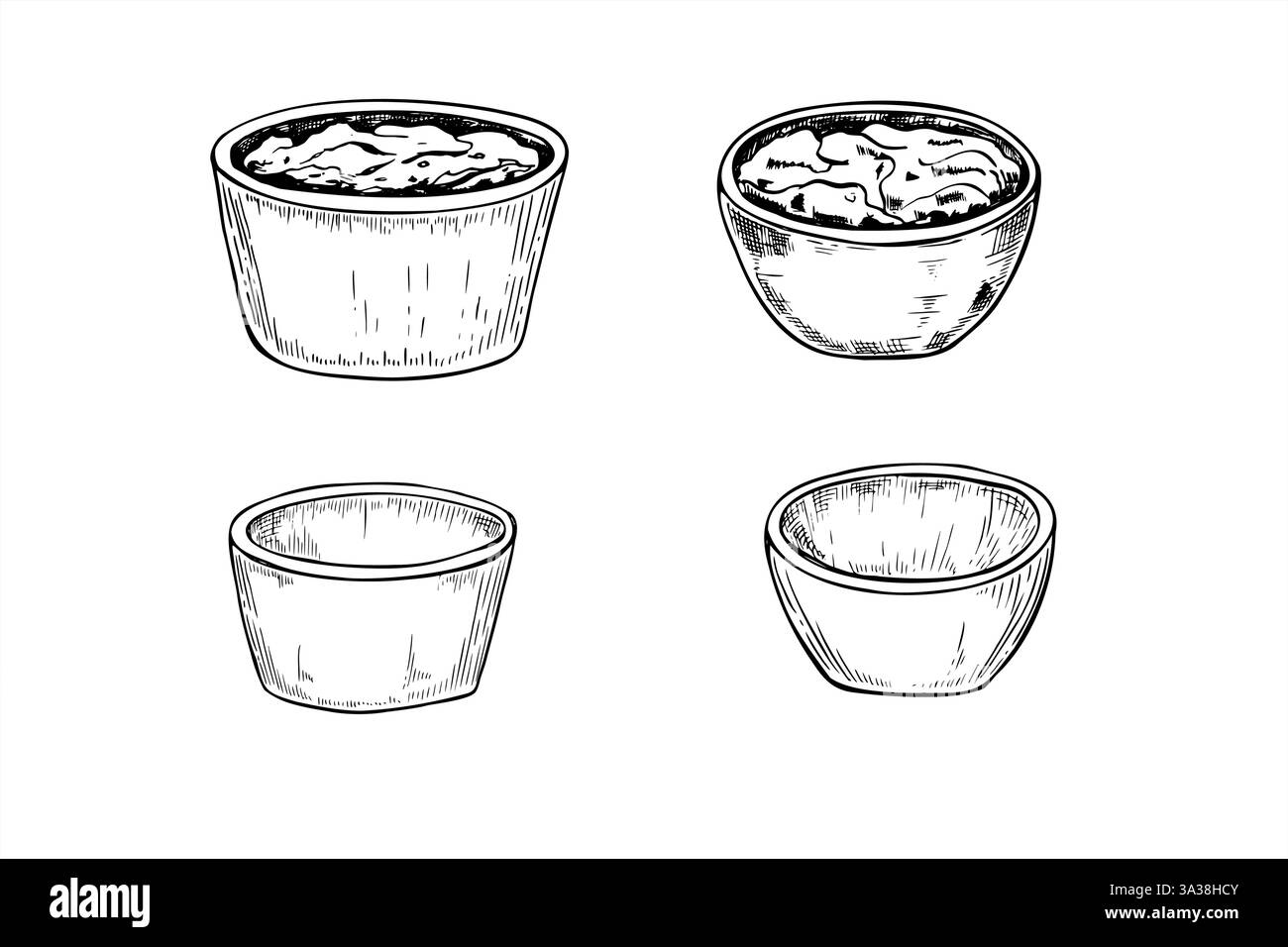 Small bowl of sauce Stock Vector Images - Alamy
