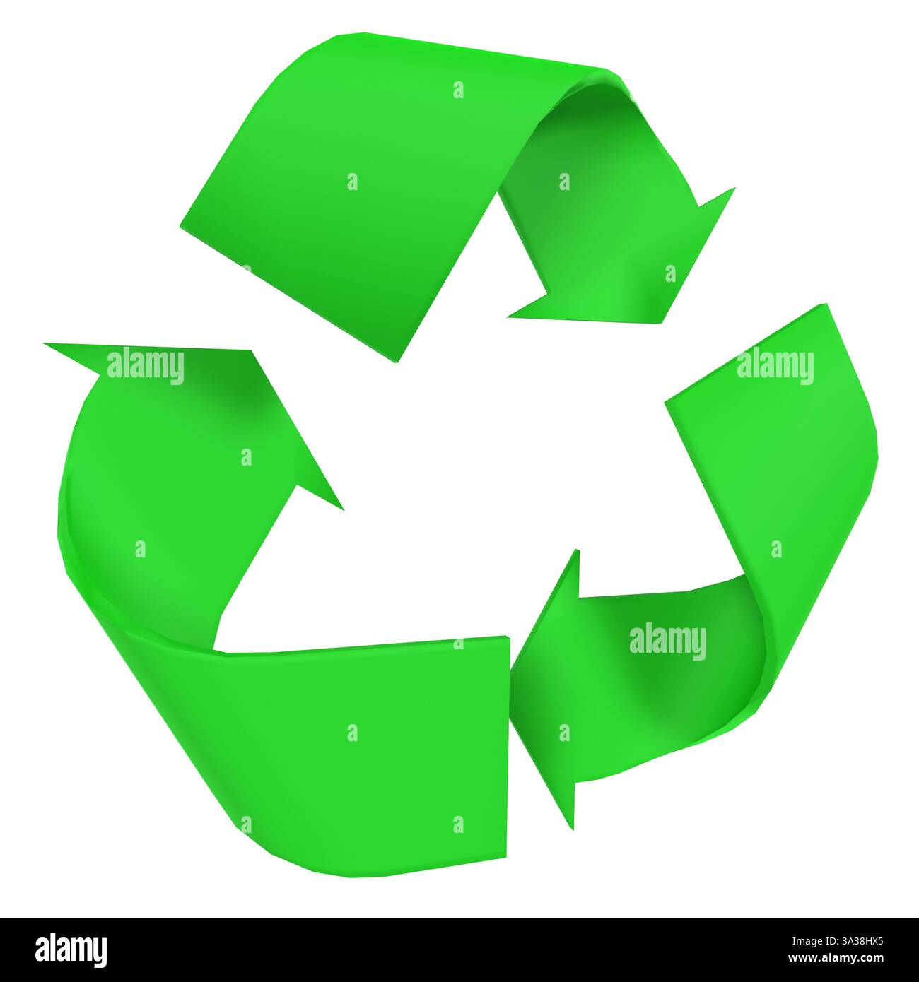 The Green Recycling Symbol Features Three Arrows Forming A Continuous Loop Promoting