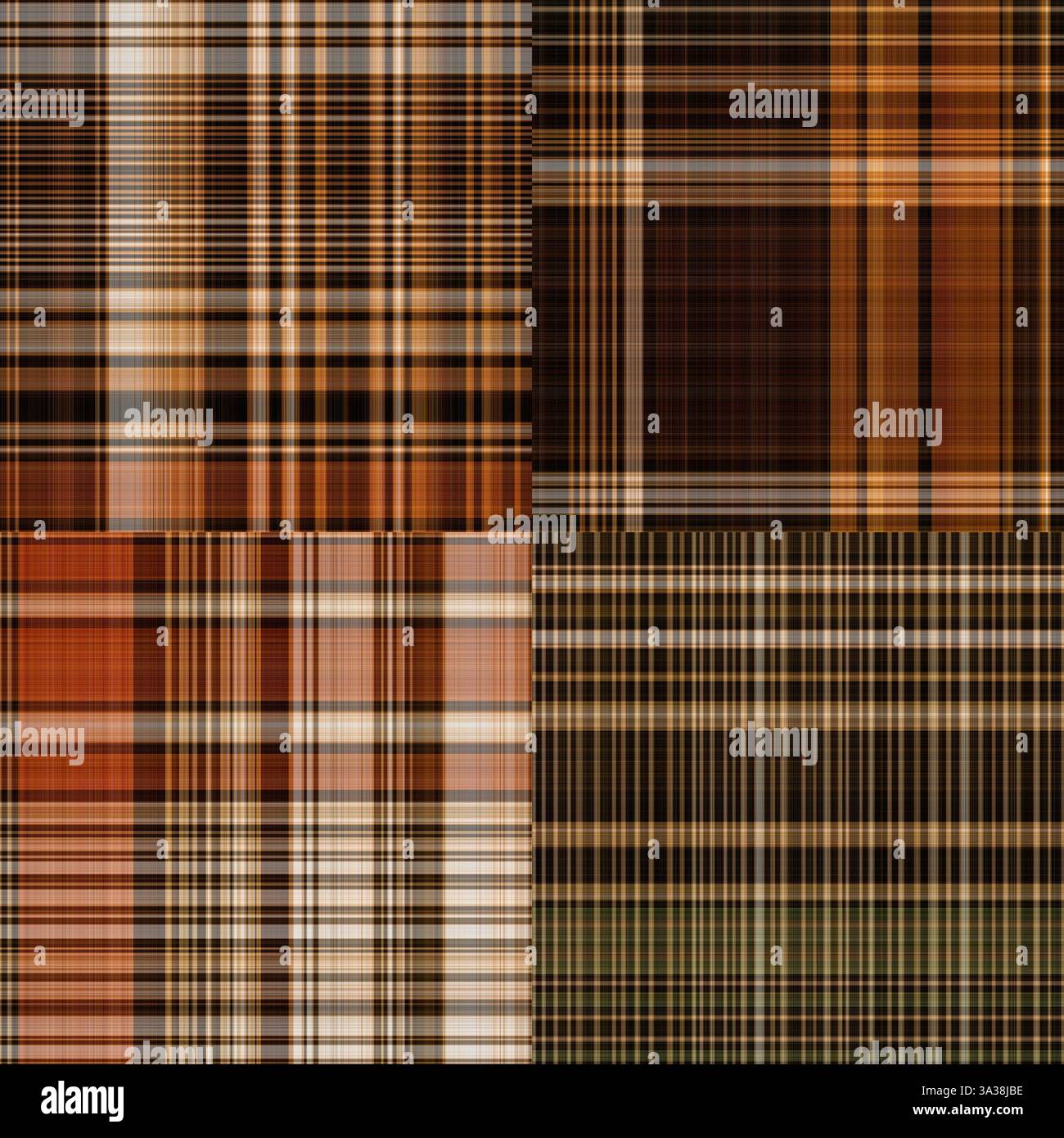 Warm fall gingham tartan check seamless pattern. Woven classic ...