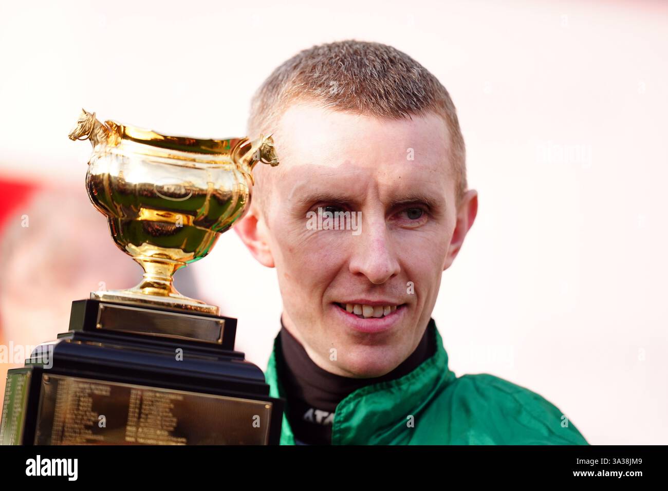 Mark Walsh after winning the Boodles Cheltenham Gold Cup Chase aboard ...