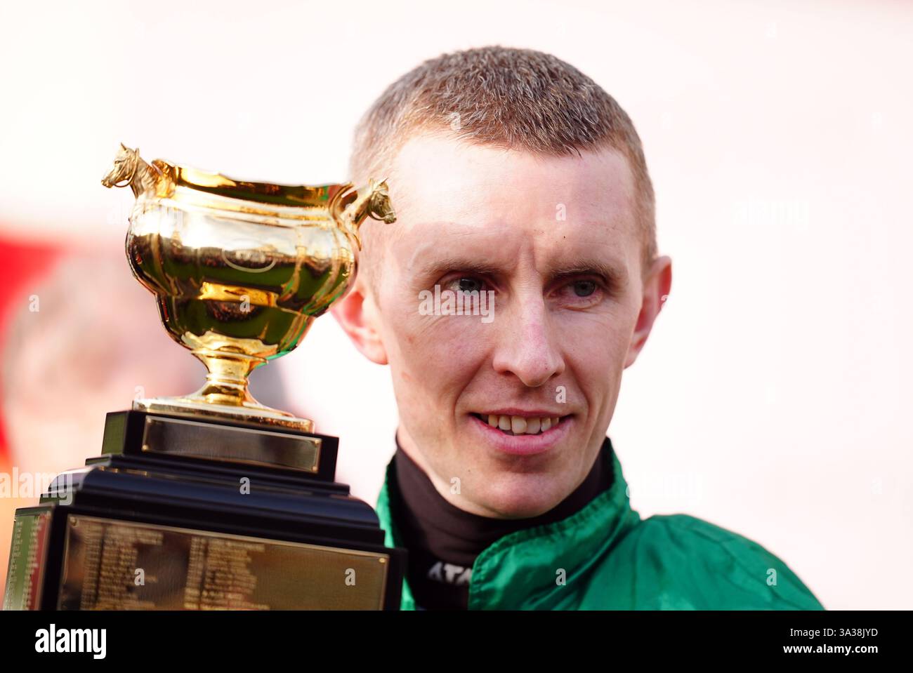 Mark Walsh after winning the Boodles Cheltenham Gold Cup Chase aboard ...
