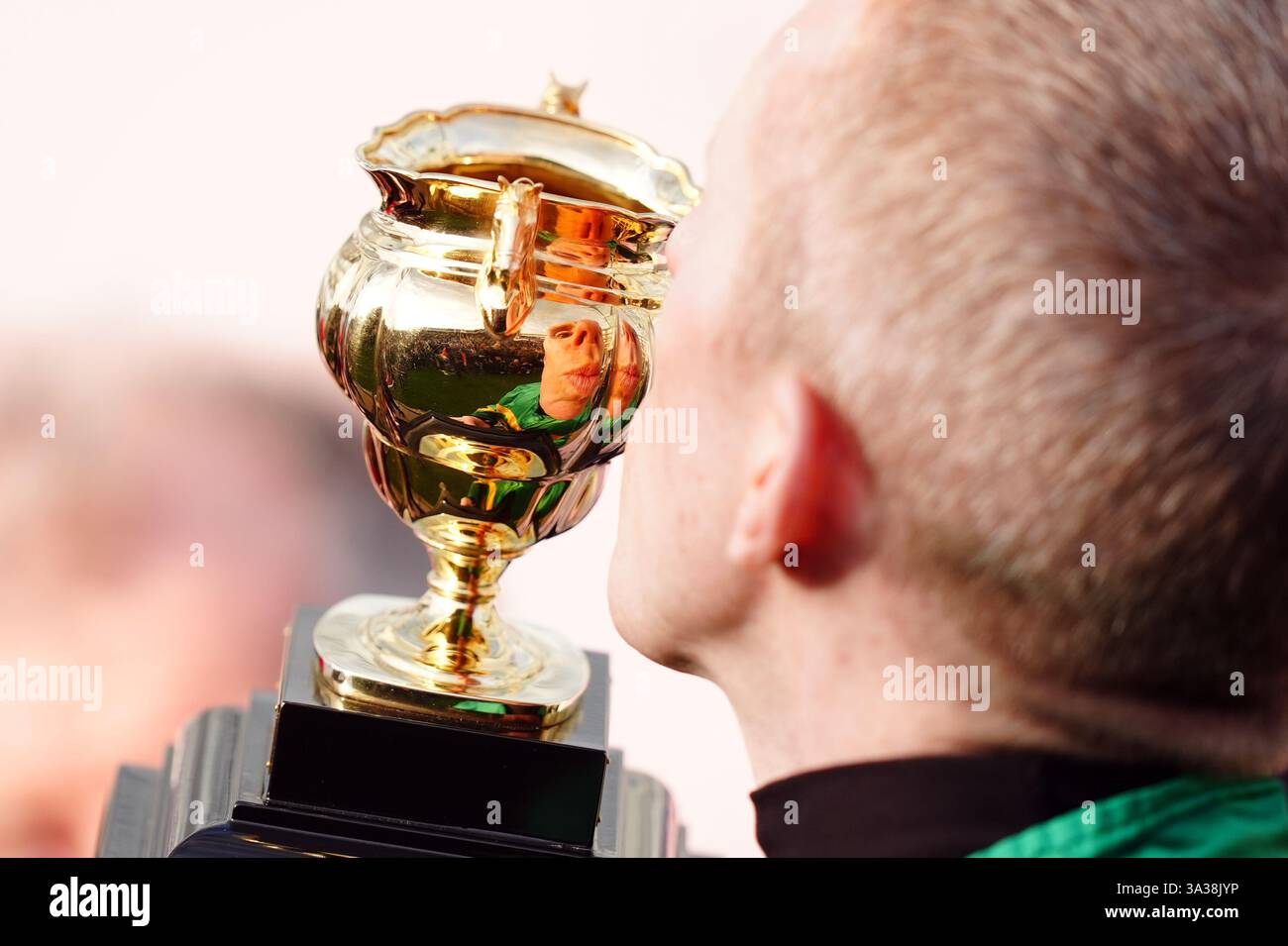 Mark Walsh after winning the Boodles Cheltenham Gold Cup Chase aboard ...