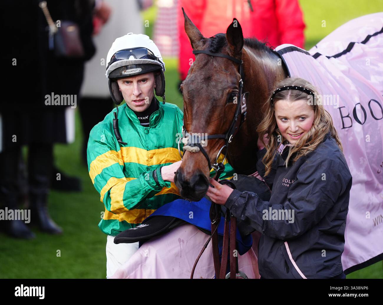 Mark Walsh after winning the Boodles Cheltenham Gold Cup Chase aboard ...