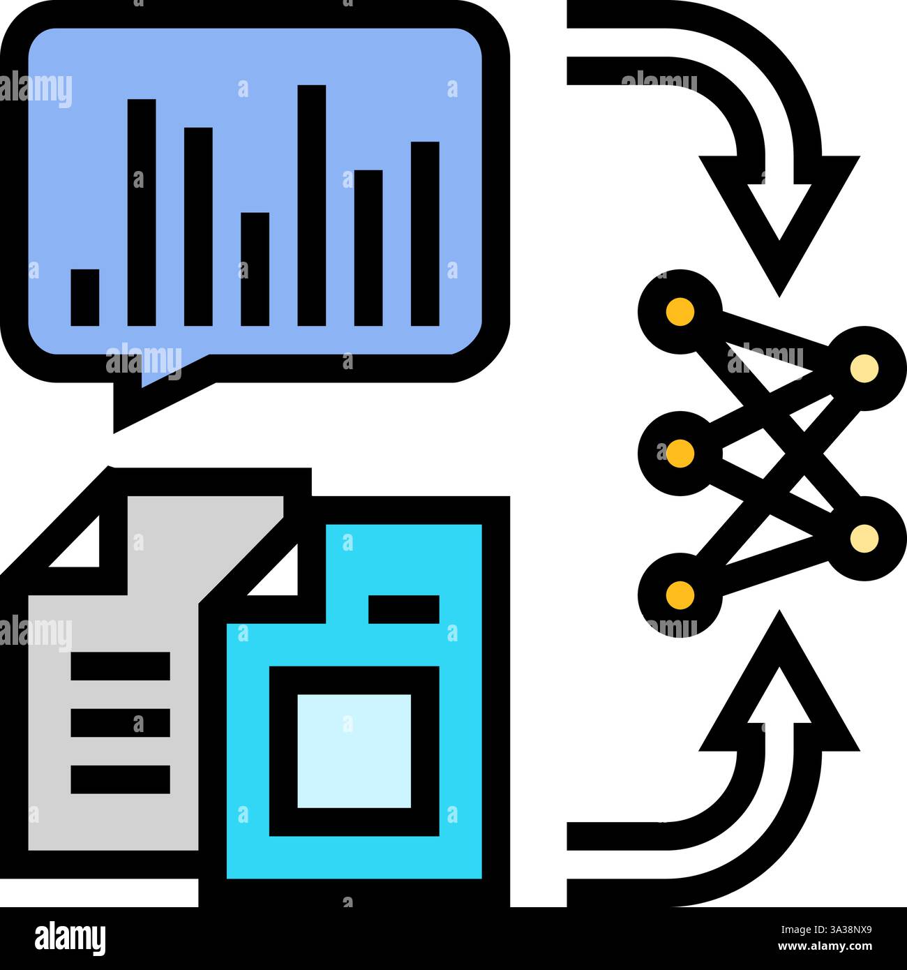Natural Language Model Nlp Color Icon Vector Illustration Stock Vector Image And Art Alamy