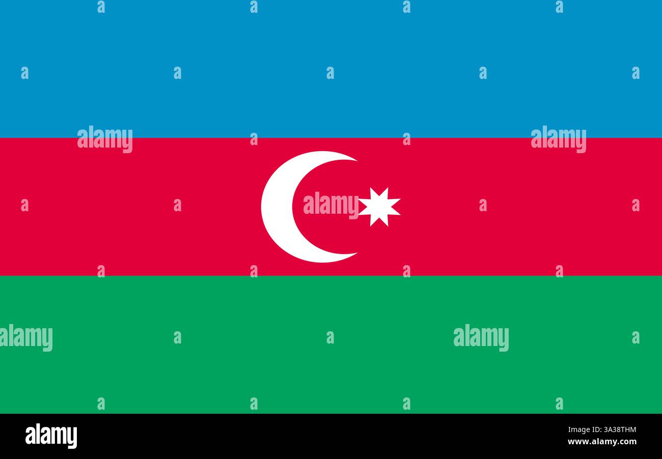 Azerbaijan map flag national Stock Vector Images - Alamy