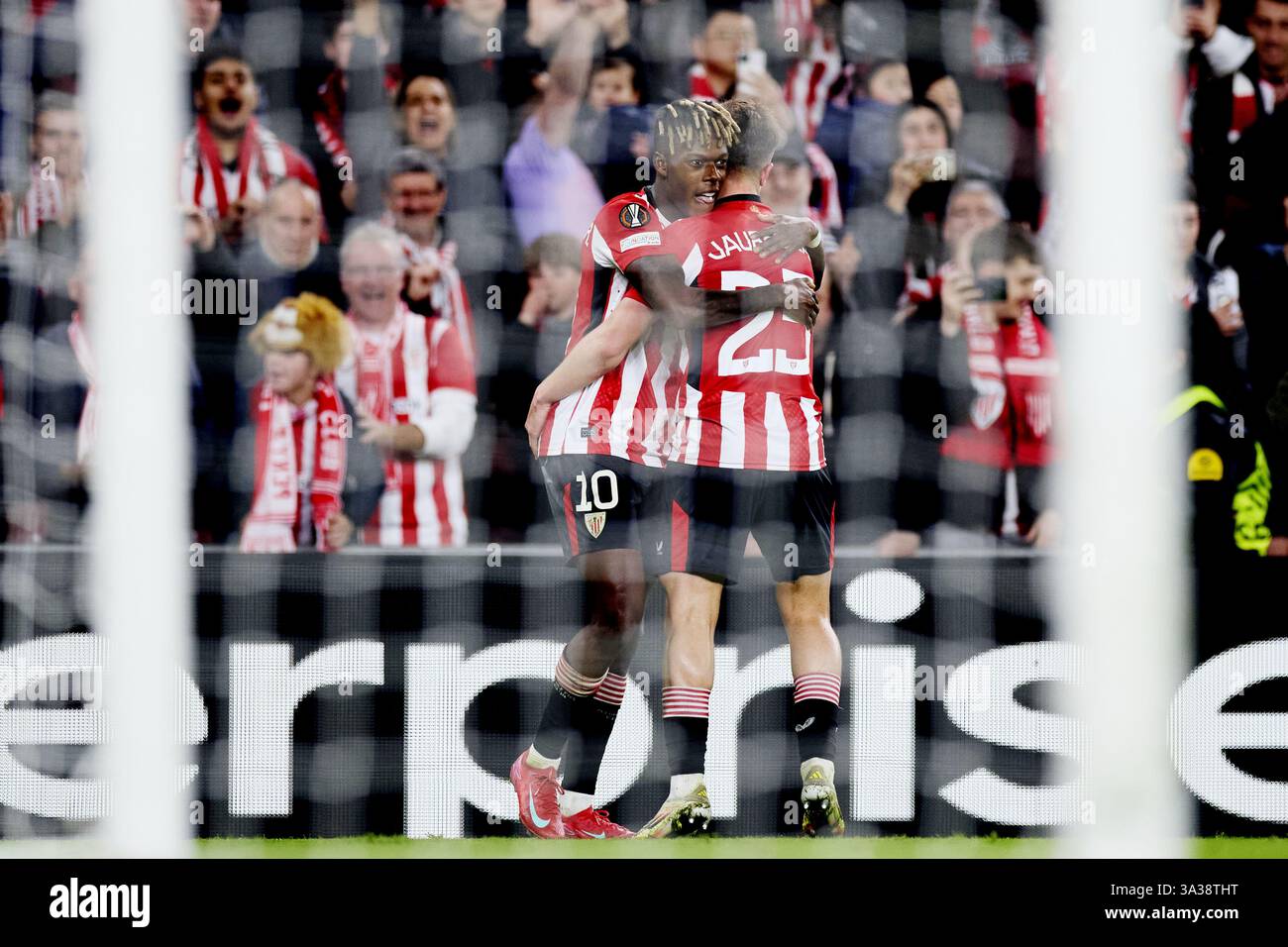 Nico Williams of Athletic Club celebrates after scoring goal during the ...