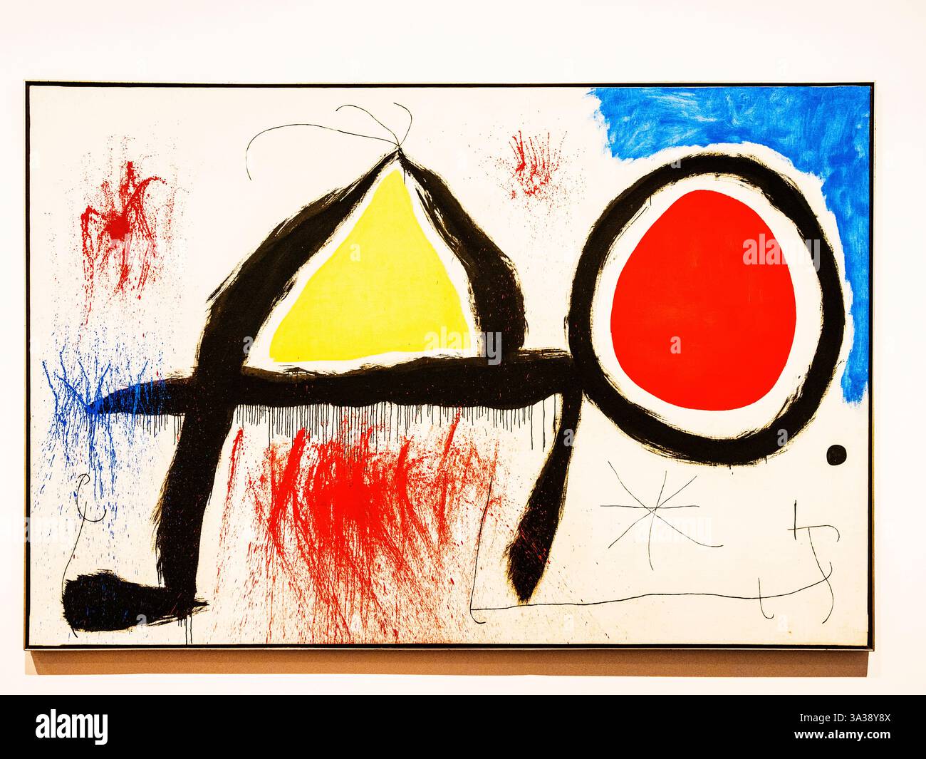 "Figure in front of the sun" by Joan Miró, in the Fundació Joan Miró in ...