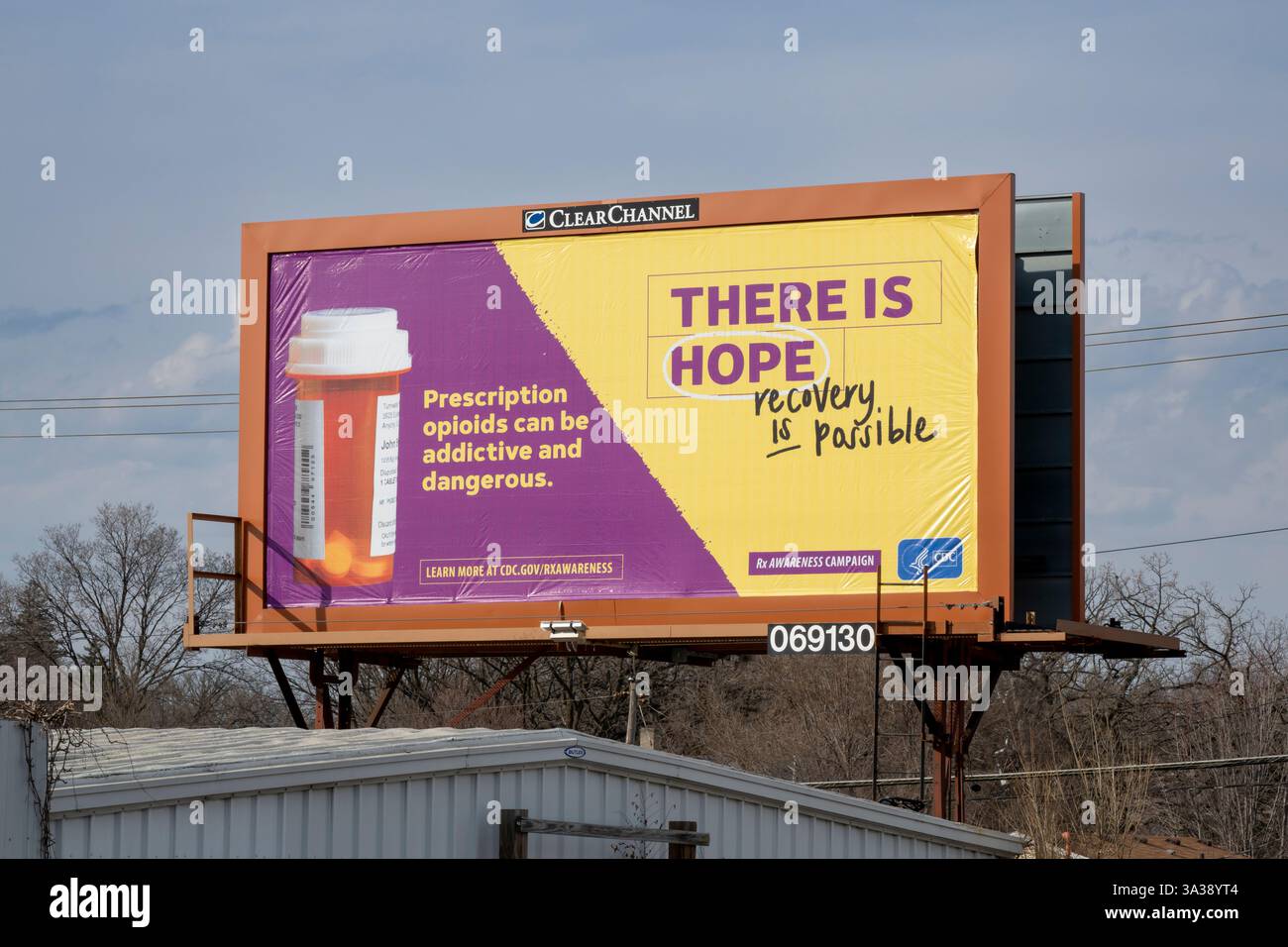 St. Paul, Minnesota. Billboard advertising hope and recovery from ...