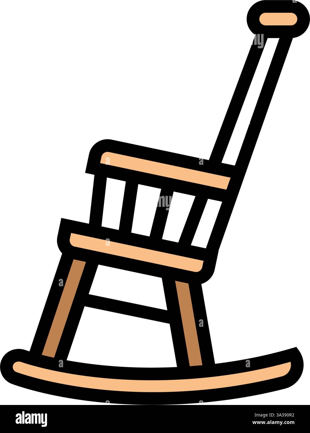 rocking chair redneck color icon vector illustration Stock Vector Image ...