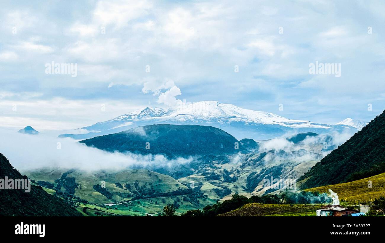 An impressive Nevado del Ruiz Volcano: Natural Beauty Near Manizales ...