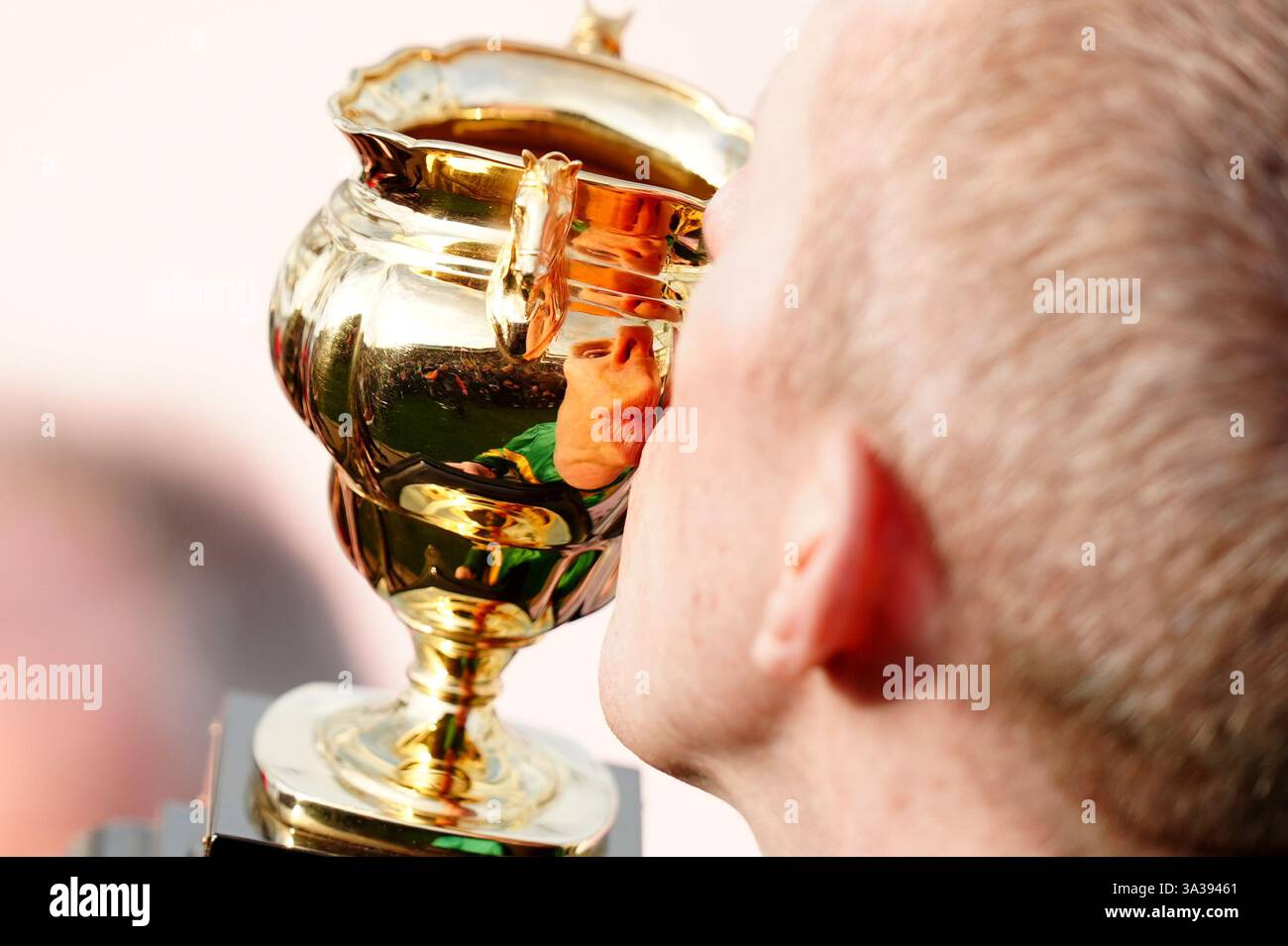Mark Walsh after winning the Boodles Cheltenham Gold Cup Chase aboard ...