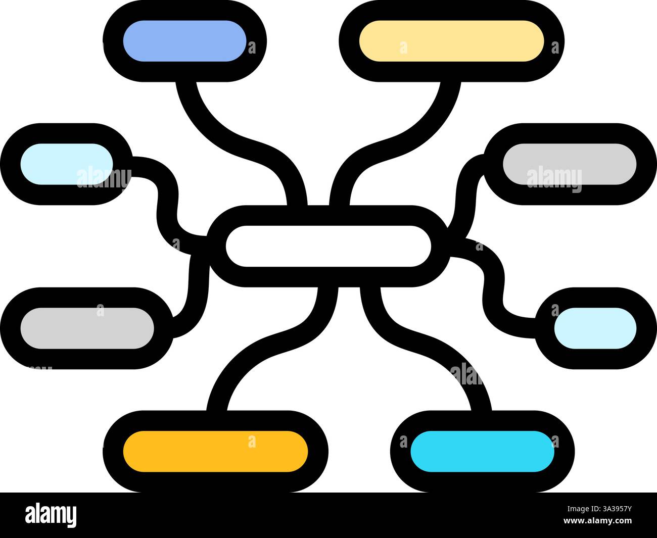 semantic web nlp color icon vector illustration Stock Vector Image ...