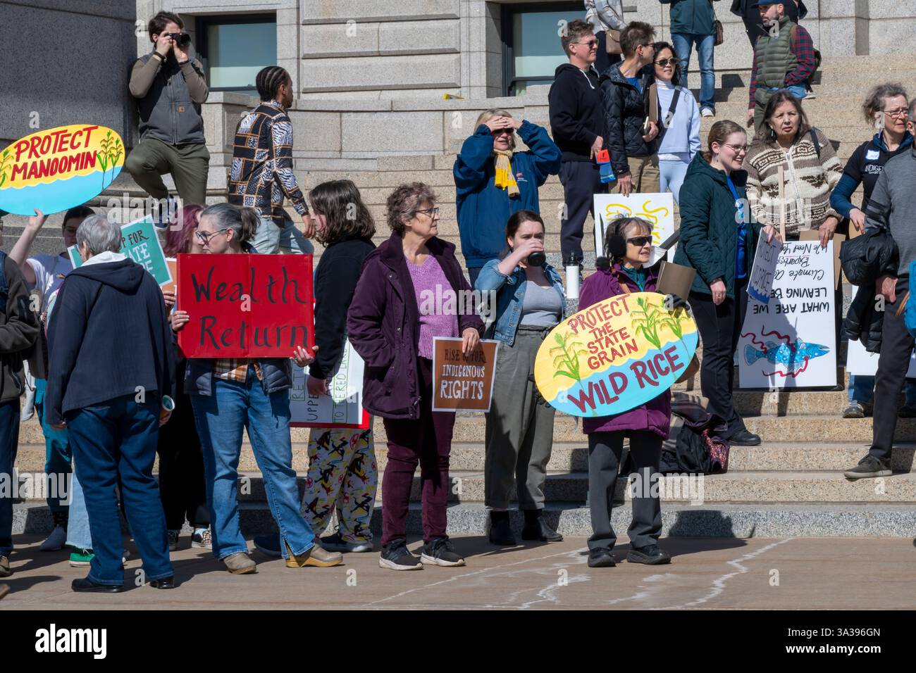 St. Paul, Minnesota. State capitol. The Rise and Repair Rally is a show ...
